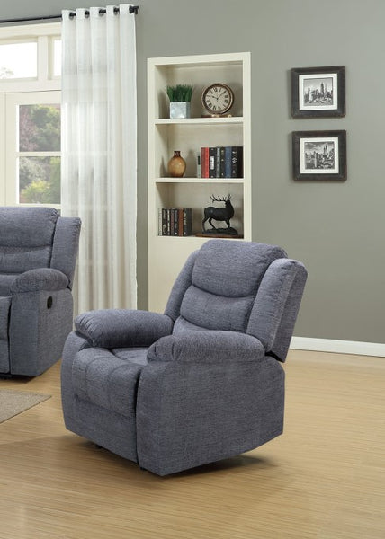 Rockport Grey Rocker Recliner - Furnishings4Less