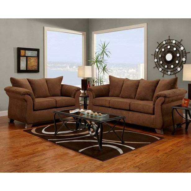 Aruba Chocolate Sofa Set – Furnishings4Less