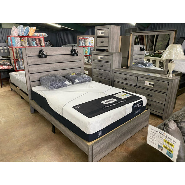 Carter Bedroom Set in Gray - Furnishings4Less